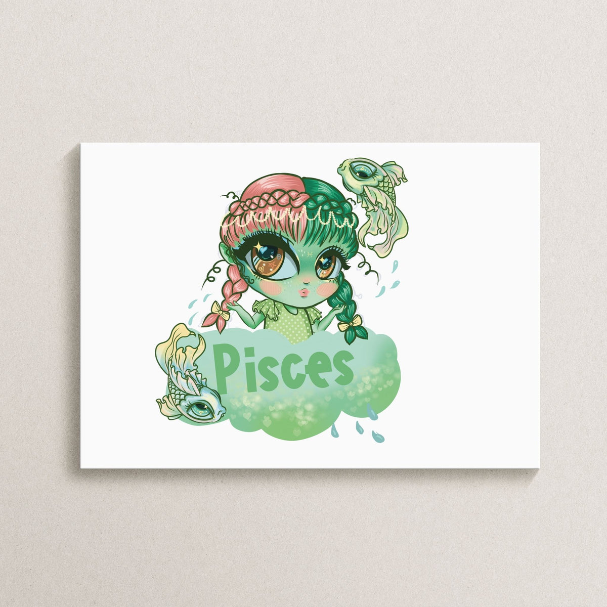 Baby Pisces Zodiac Art Print – Jonquel Art